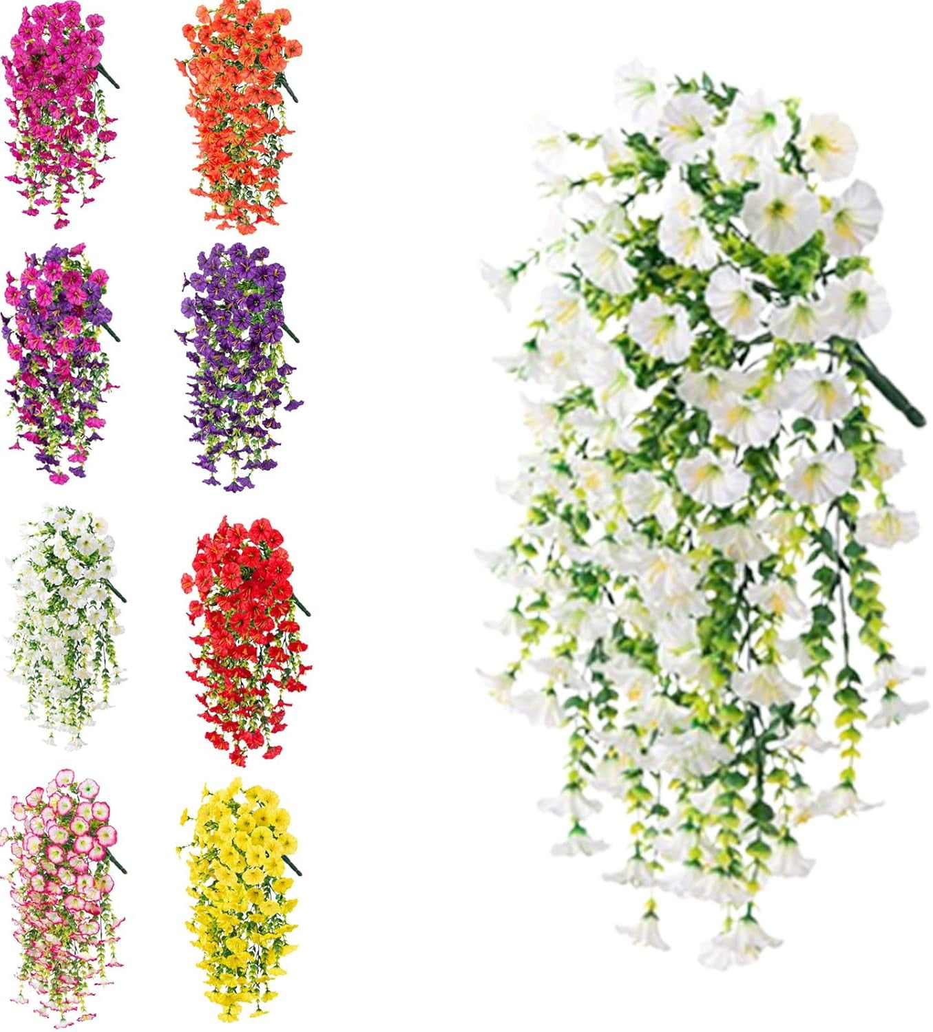 Precisetrue Hanging Flower, Hanging Plant Decoration Wall Flower, Decor ...