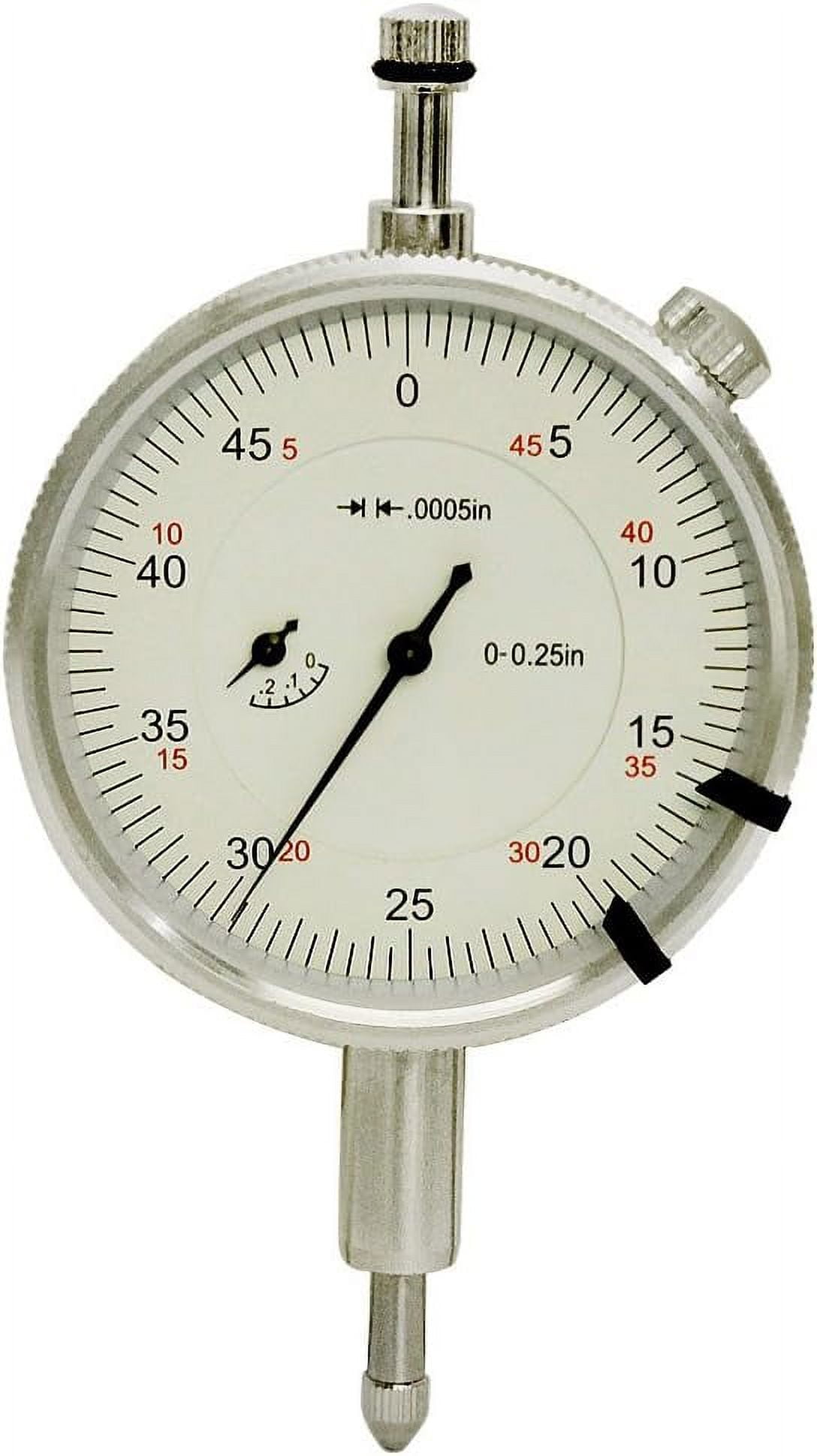 Precision 0.25" Dial Test Indicator Gauge 0.0005" Graduation Lug Back ...