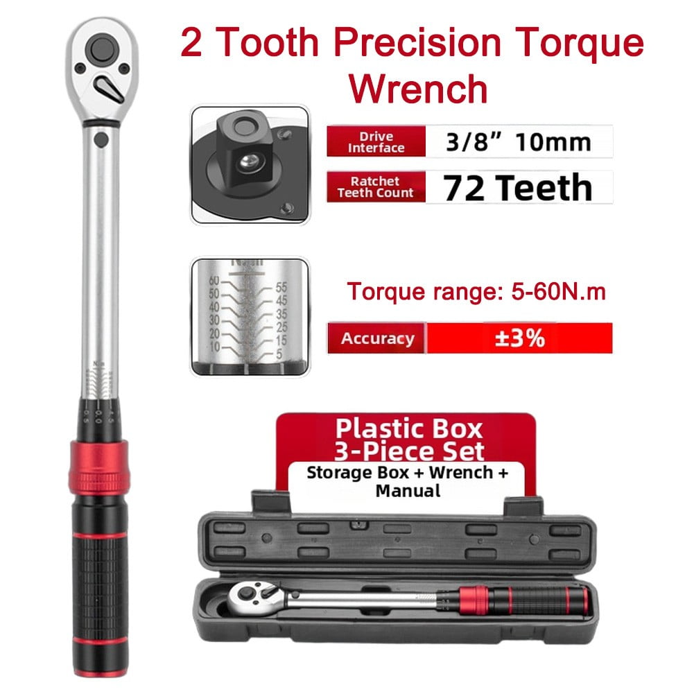 Precision 3/8 Ratchet Wrench: 72 Teeth, Dual Direction, Compact & for ...