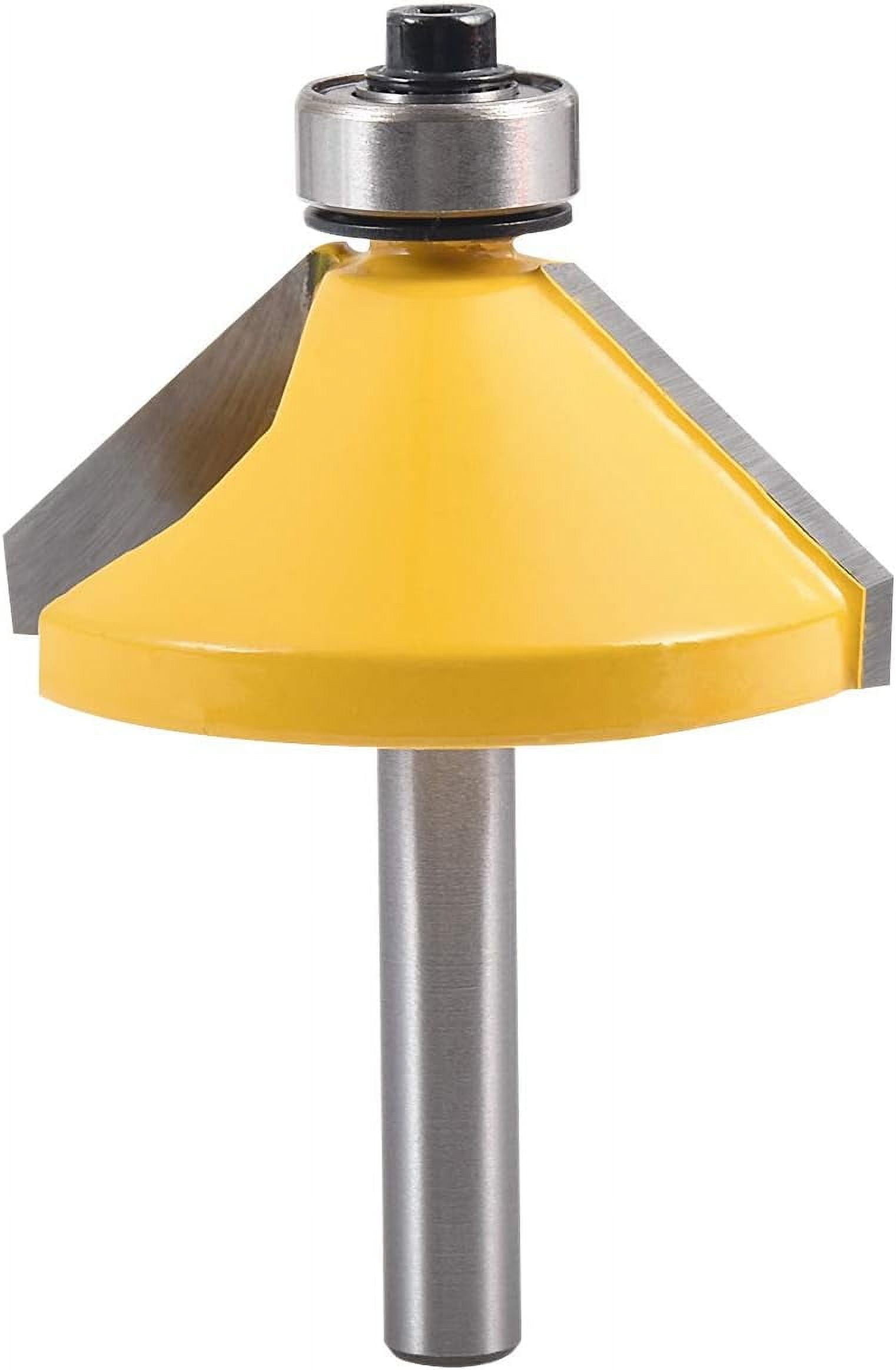 Precision 45° Chamfer Router Bit, Anti-Kickback Design, 12.7mm Shank ...