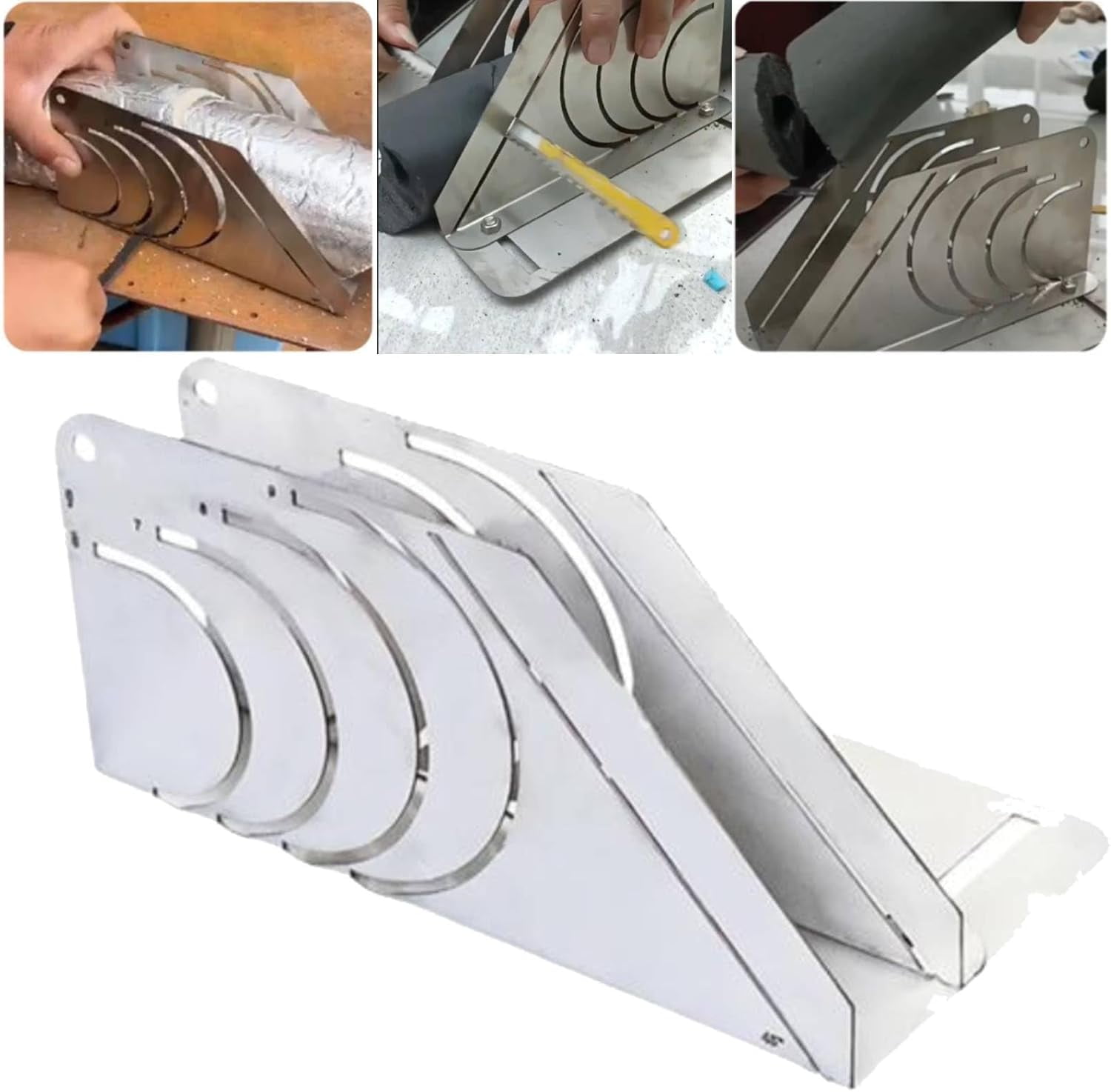 Precision 45° Rubber Insulation Pipe Cutter, Professional Foam Pipe ...