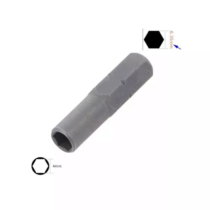 Precision 4mm Micro Hex Bit Holder Adapter to 1/4" Hex Converter ...