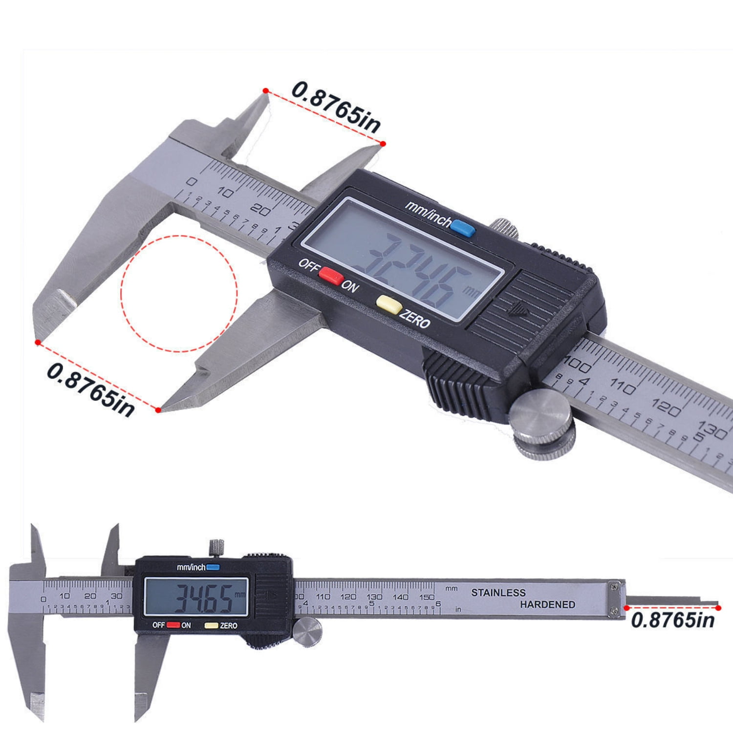 Precision 6” Electronic Vernier Caliper Micrometer for Engineering and ...