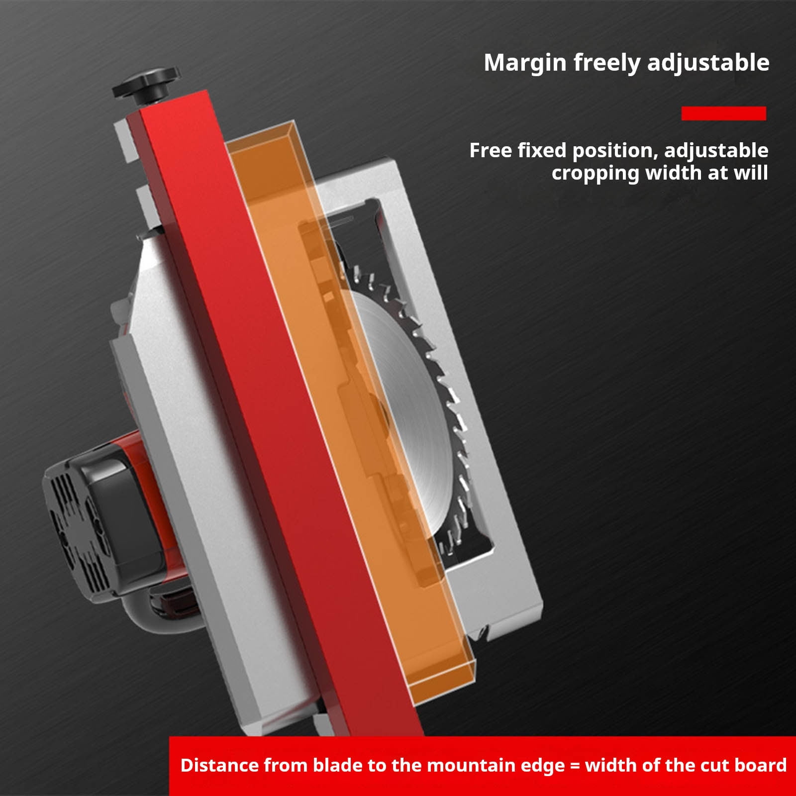 Precision Adjustable Circular Saw Rail Guide Base, Metal Cutting ...