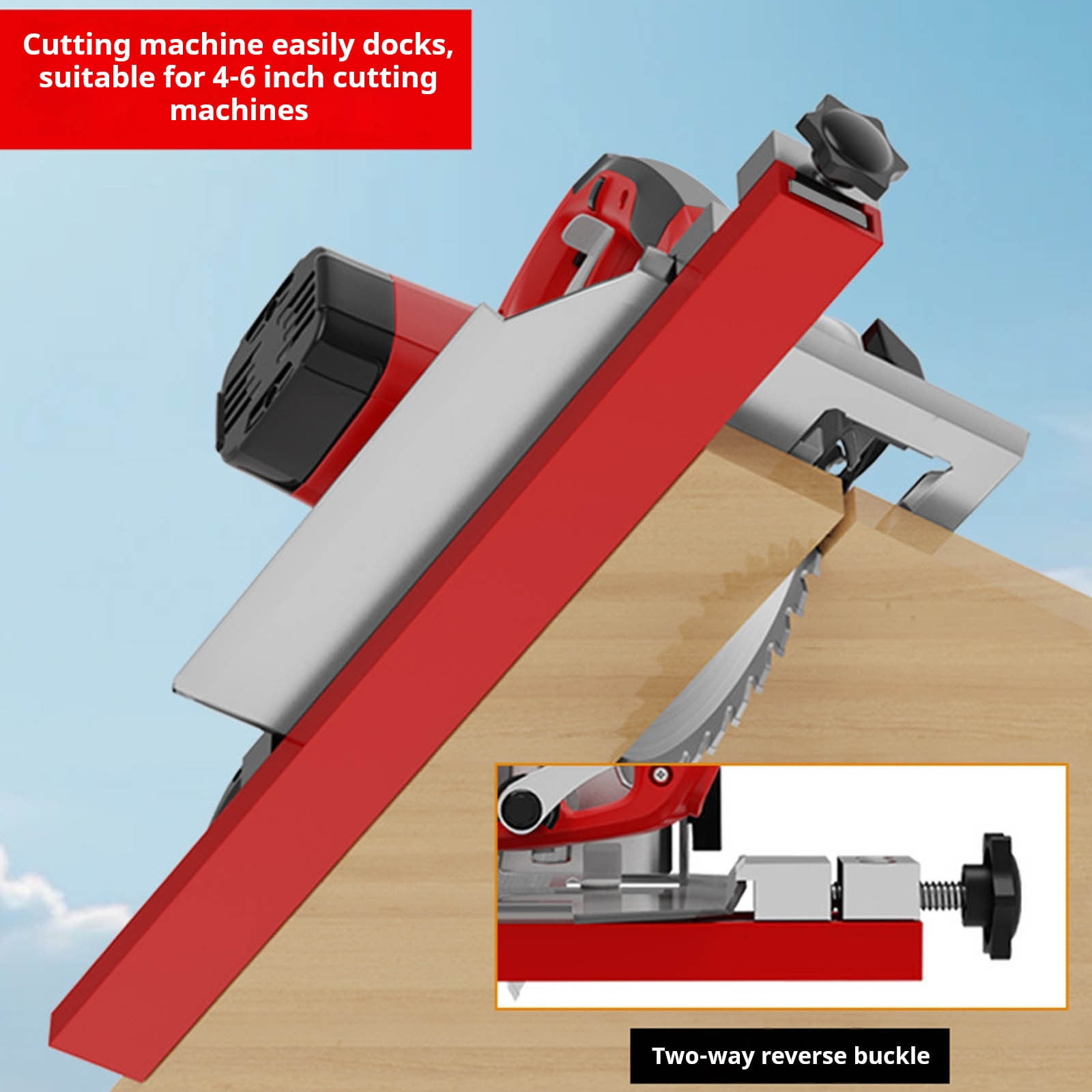 Precision Adjustable Circular Saw Rail Guide Base, Metal Cutting ...