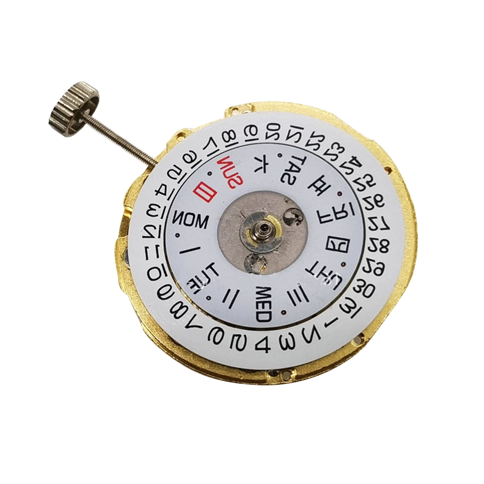 Precision Automatic Watch Movement 5.32mm Height 21,600 bph Vibrations ...