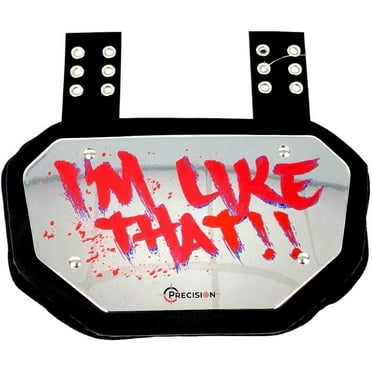 O Shield Adult Fit Golden Cross Chrome Football Back Plate, Lightweight ...