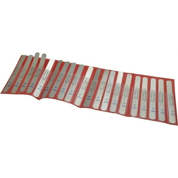 Precision Brand 20 Piece, 0.001 to 0.031" Thick, Parallel Feeler Gage ...
