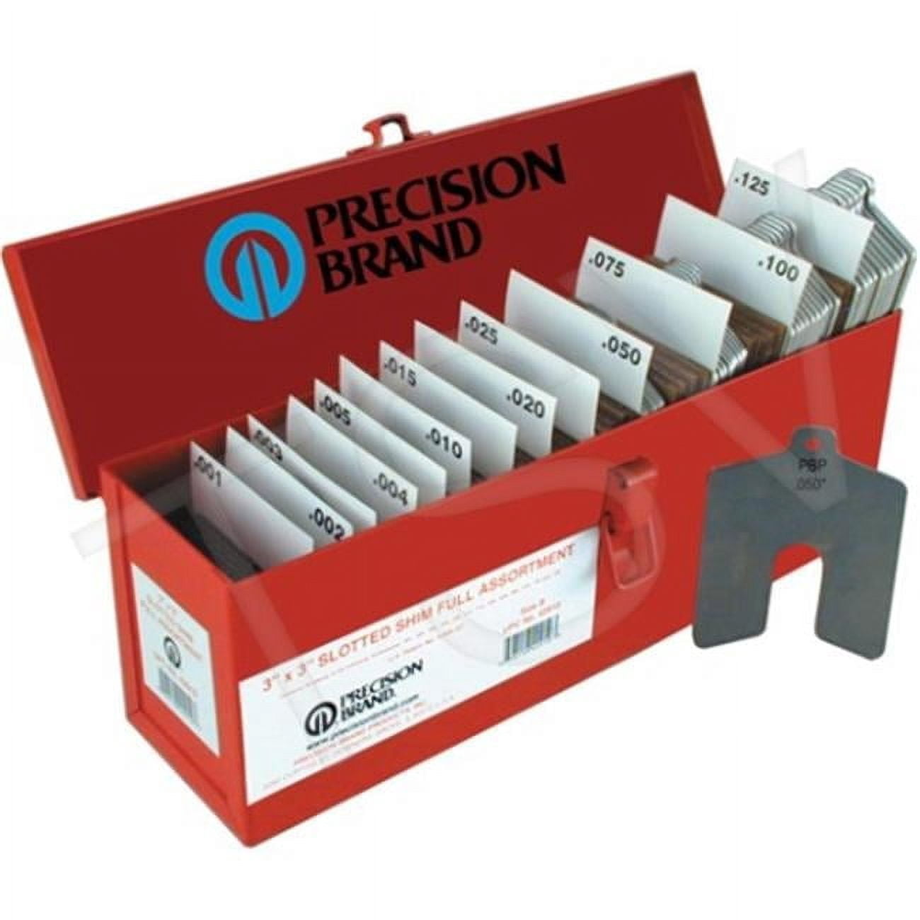 Precision Brand 42920 Size C 4? x 4? Stainless Steel Slotted Shim, 260 ...