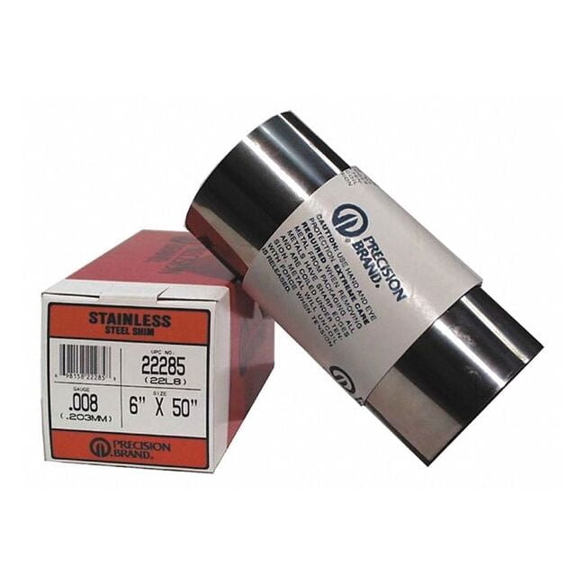 Precision Brand Shim Stock,Roll,Cold 302 SS,0.0070 In 22270 - Walmart.com