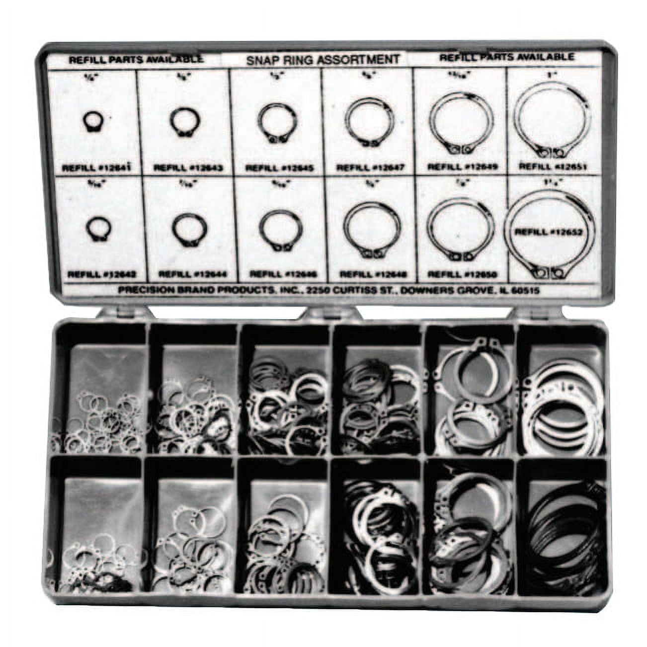 Precision Brand Snap Ring Assortments, Spring Steel - Walmart.com