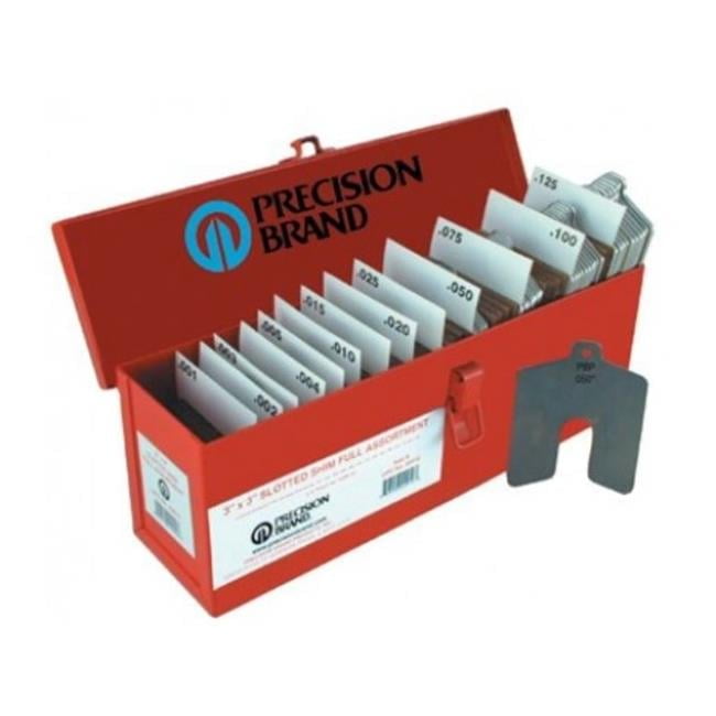 Precision Brand Stainless Steel Slotted Shim Mini Assortment - Size A ...