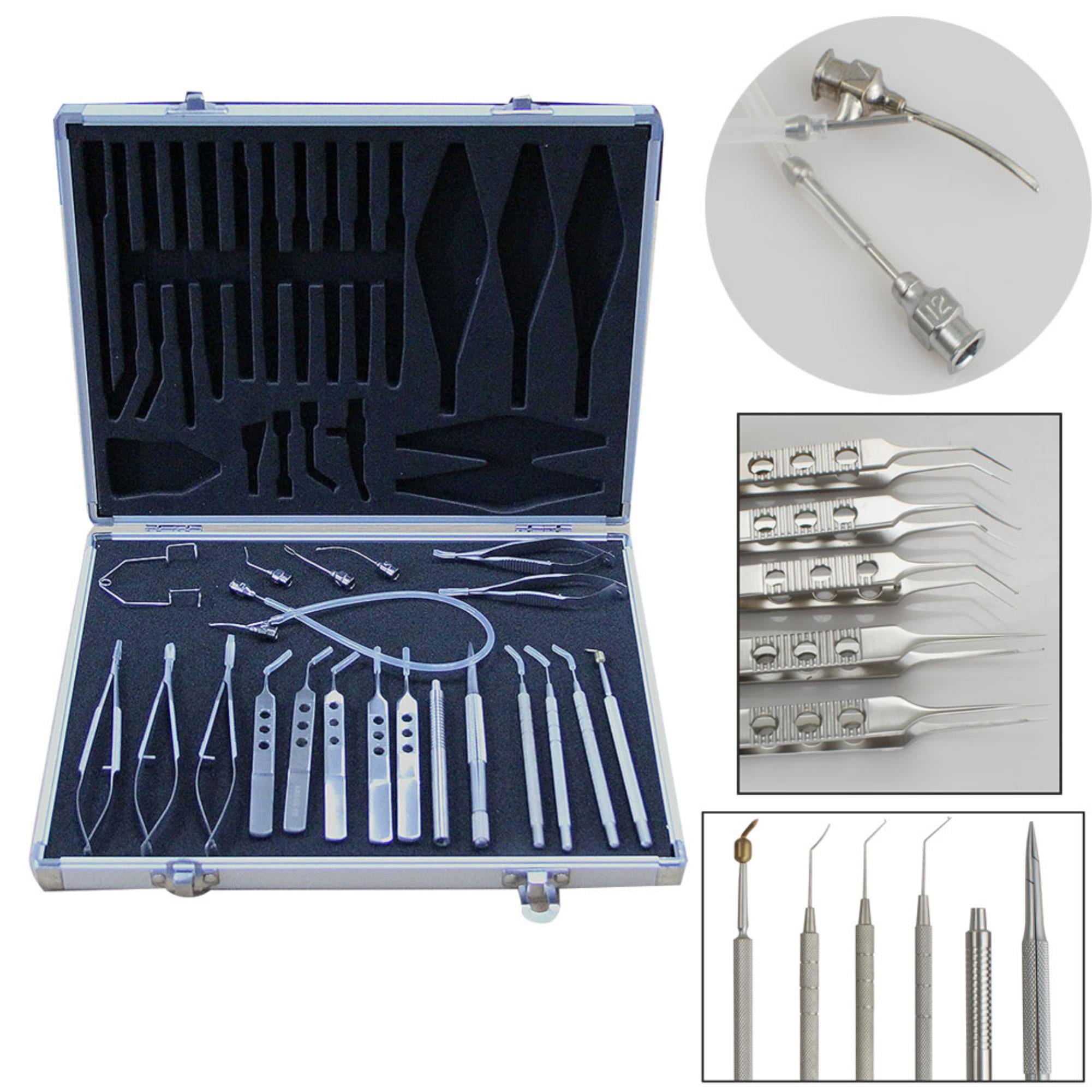 Precision Cataract Tool Set 21pcs Stainless Steel Instruments Ideal for ...