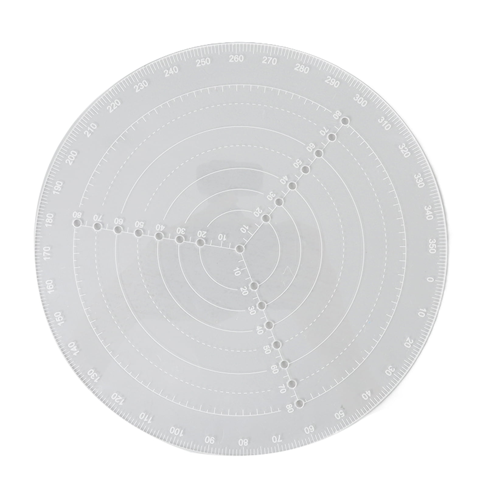 Round Center Finder Acrylic Semi Transparent Compass Drawing ...
