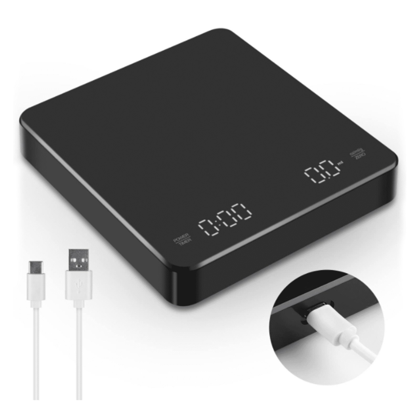 Precision Coffee Scale with Timer - Digital Kitchen Scale for Brewing ...