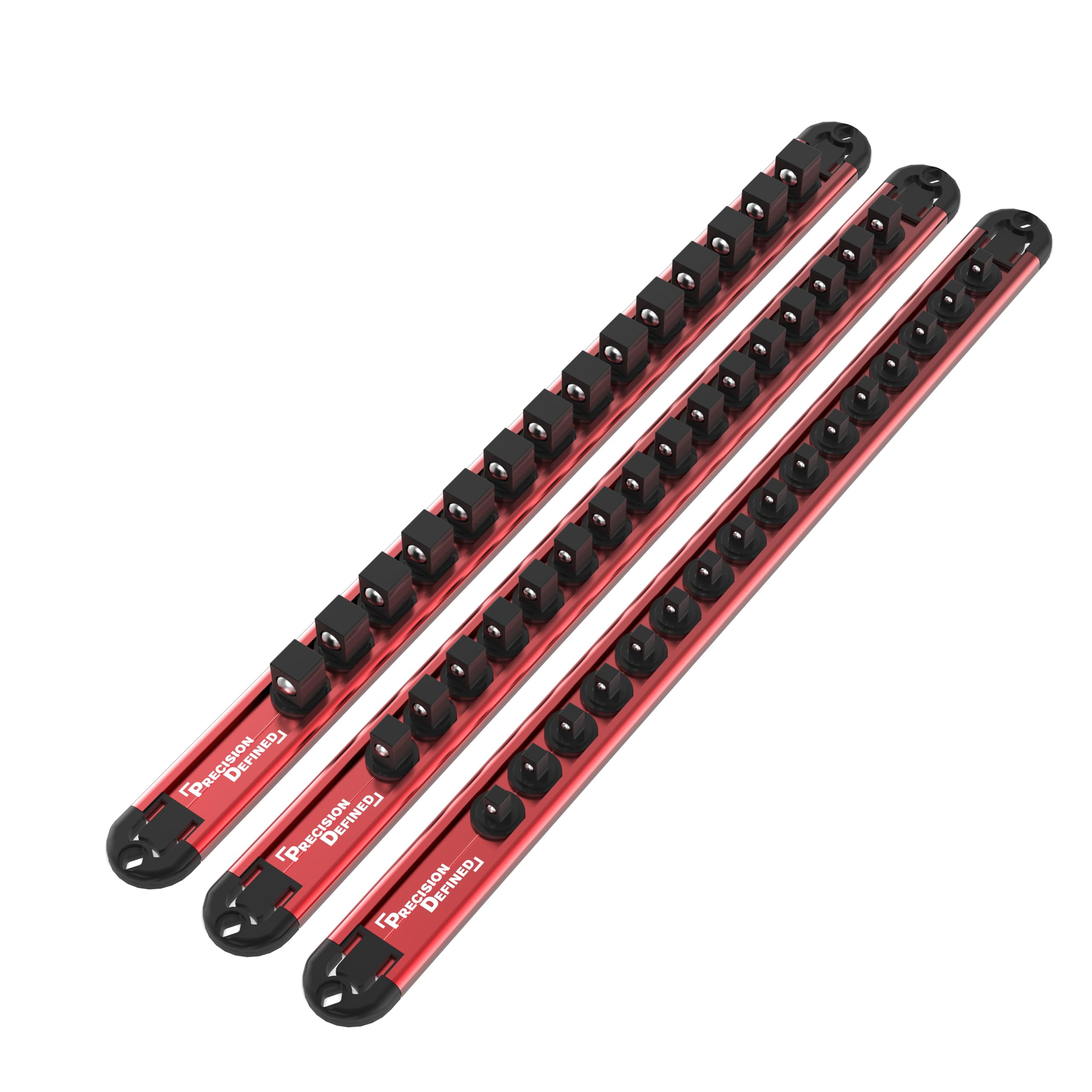 Precision Defined Aluminum Tool Socket Holder 3-Piece Set | 1/4-Inch x ...