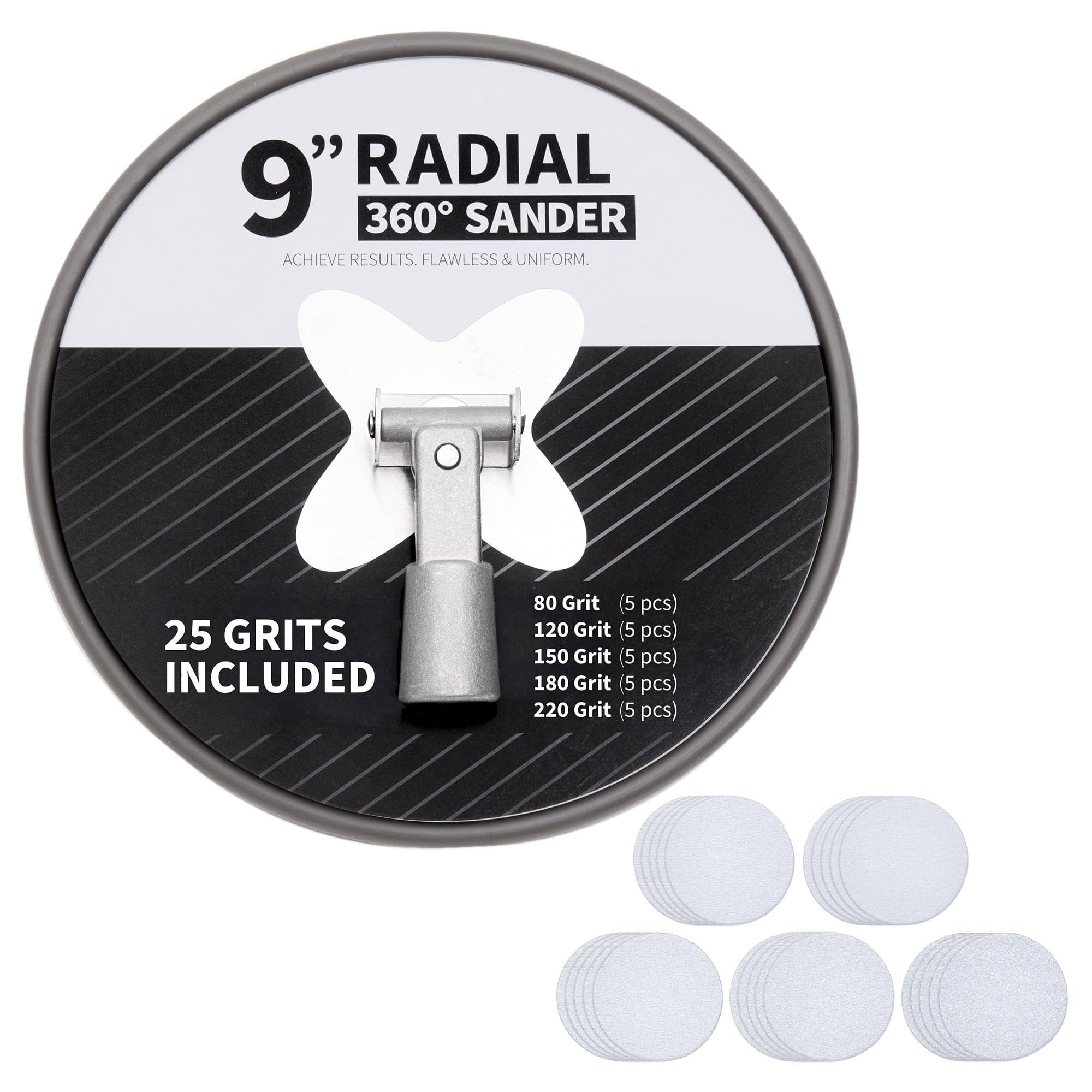 Precision Defined Drywall Sander 9 Inch Radial Round Pole Sander for ...