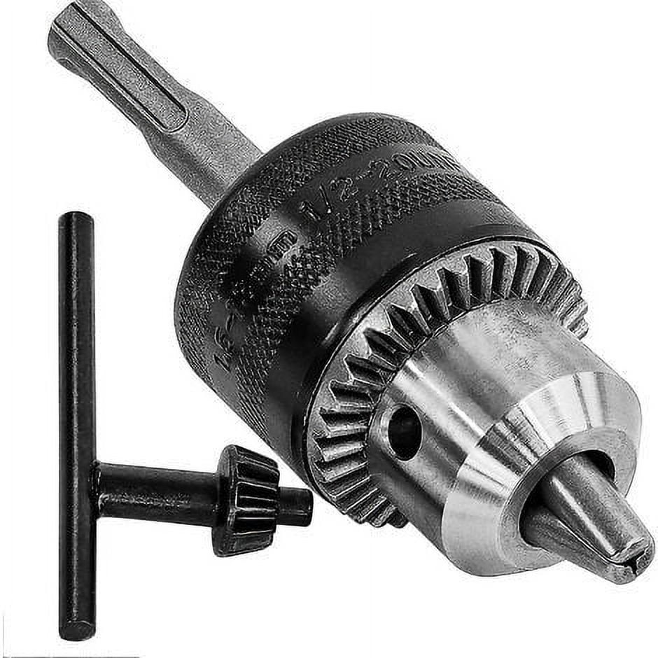 Precision Drill Chuck, All Metal 3-Jaw Keyed Design for 1/2-20UNF ...