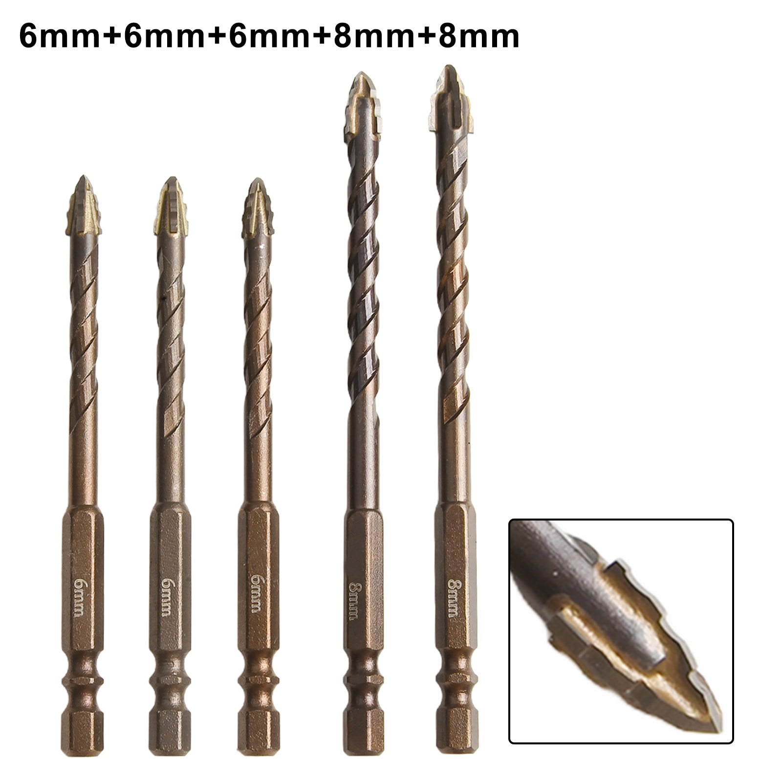 Precision Eccentric Drill Bits for Glass Tiles High Speed Rotation ...