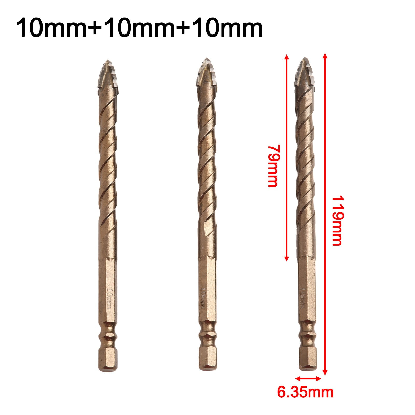 Precision Eccentric Drill Bits for Glass Tiles High Speed Rotation ...