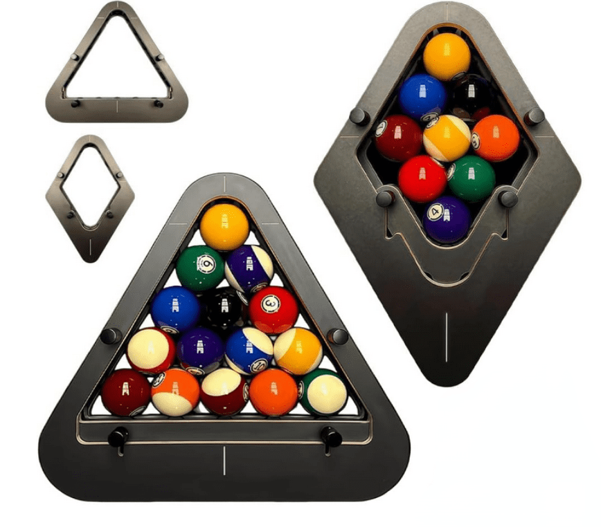 Precision-Engineered Professional Billiard Rack System, 8-Ball & 9-Ball ...
