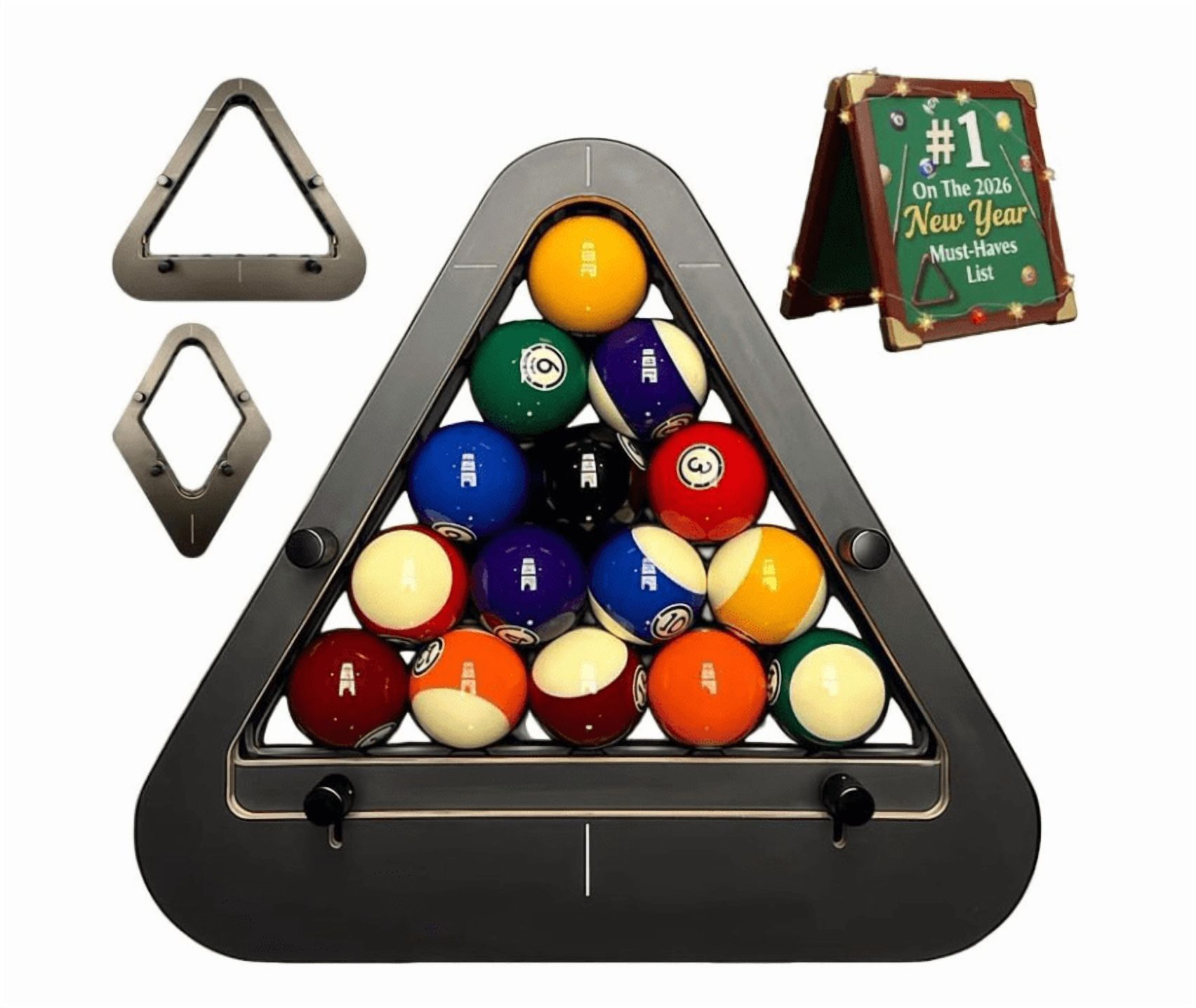 Precision-Engineered Professional Billiard Rack System,9-Ball Pro ...