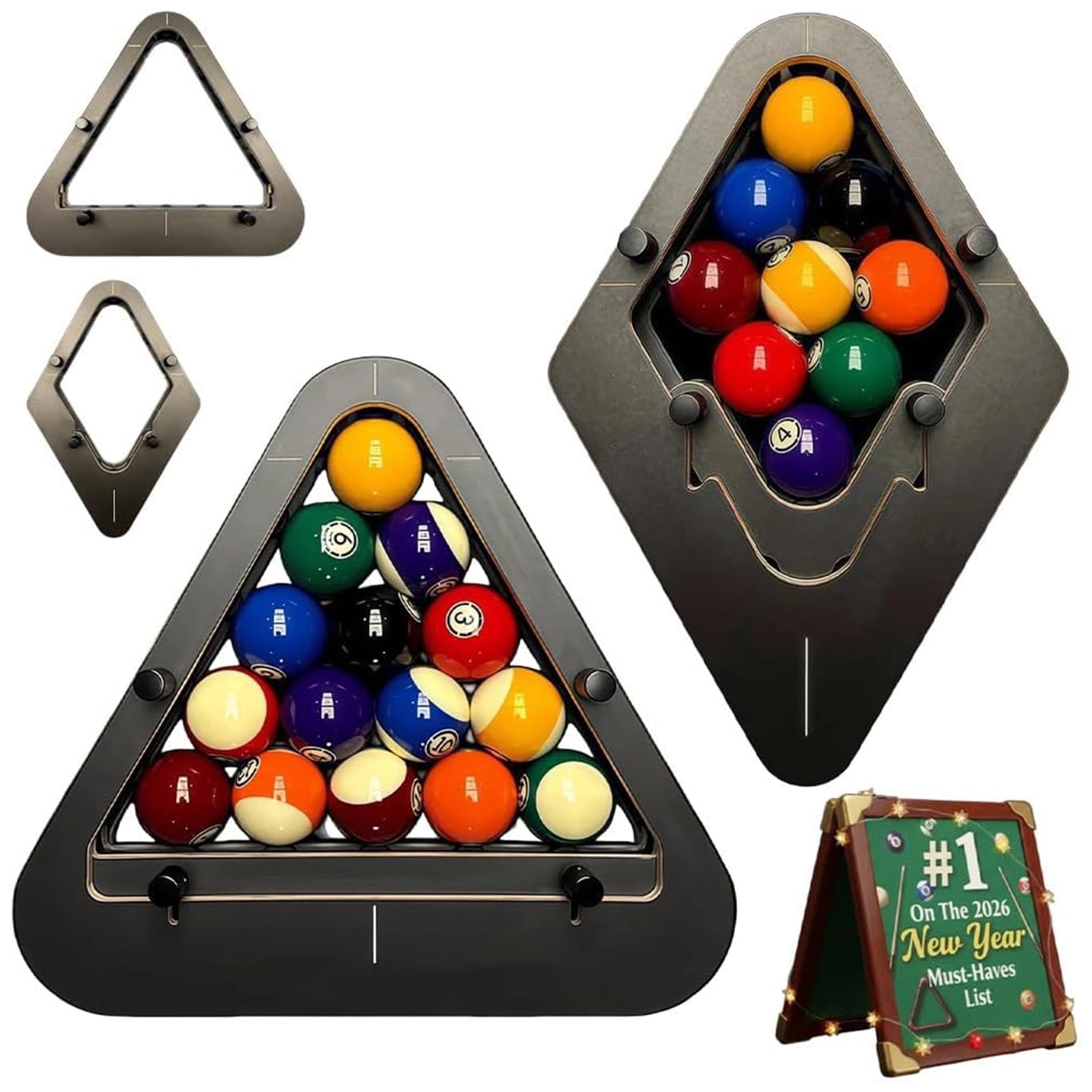 Precision-Engineered Professional Billiard Rack System That Eliminates ...