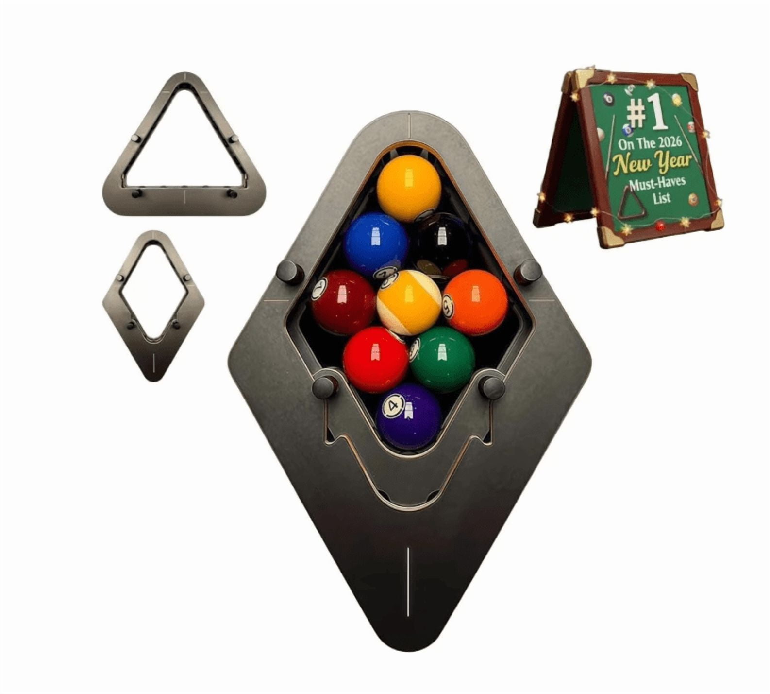 Precision-Engineered Professional Billiard Rack System That Eliminates ...
