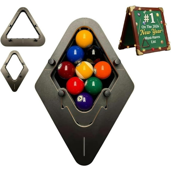 Precision-Engineered Professional Billiard Rack System That Eliminates ...