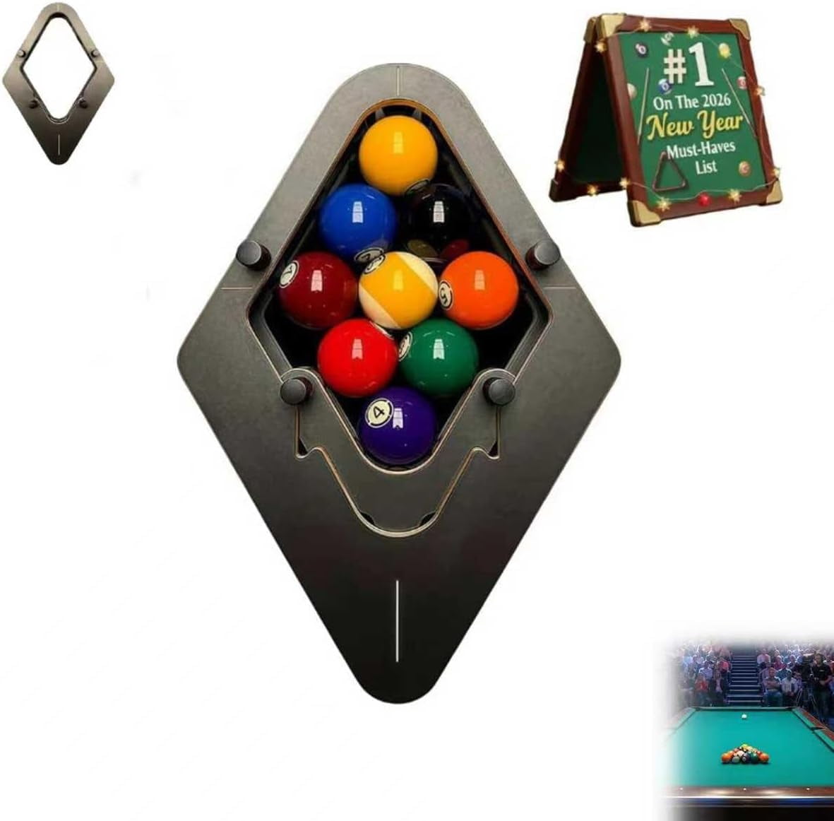 Precision-Engineered Professional Billiard Rack System That Eliminates ...