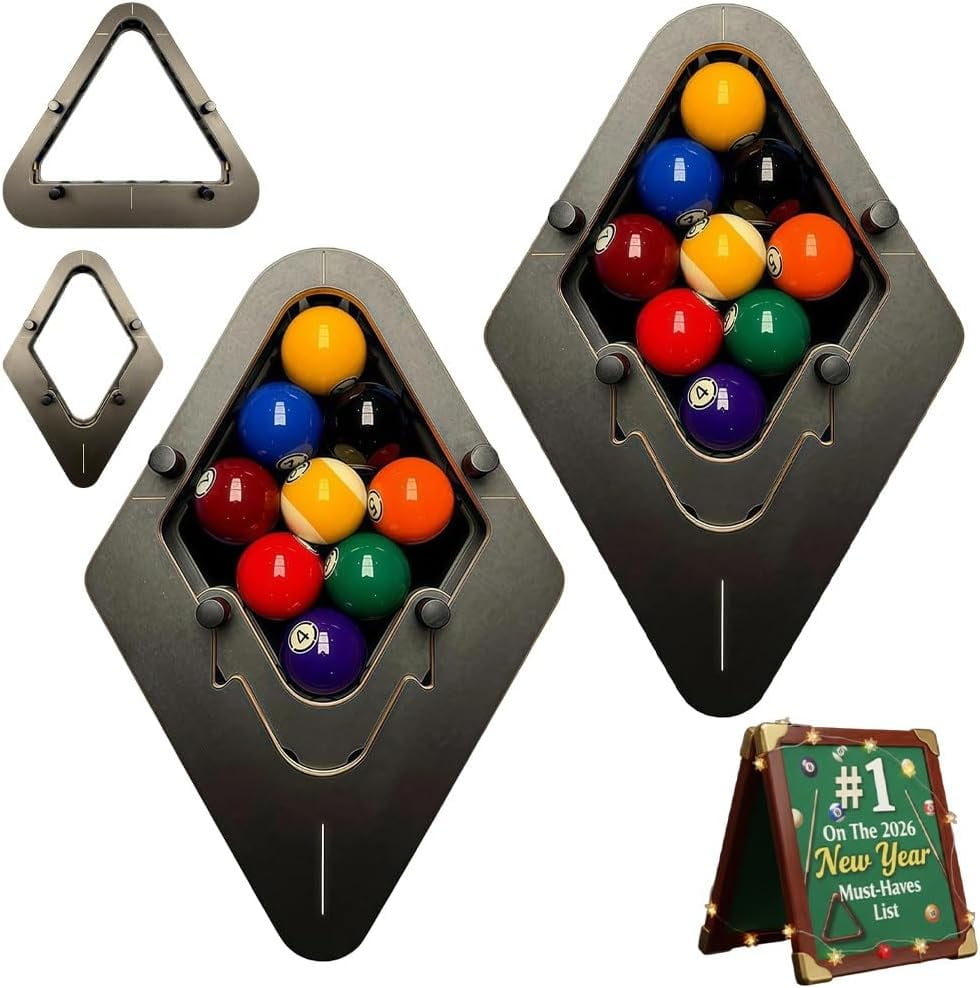 Precision-Engineered Professional Billiard Rack System, Gap-Free ...