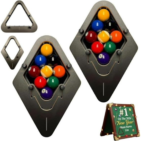 Precision-Engineered Professional Billiard Rack System, Gap-Free ...
