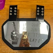 O Shield Adult Fit Golden Cross Chrome Football Back Plate, Lightweight ...