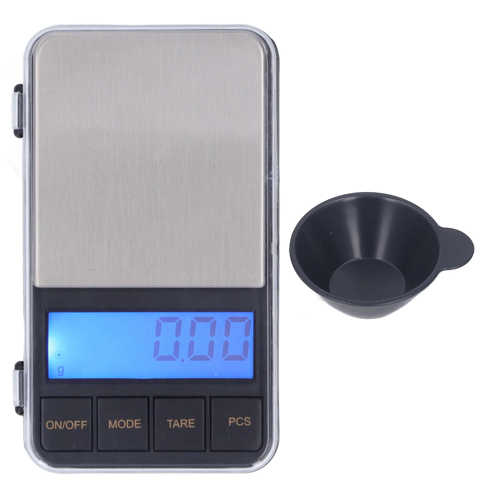 Precision Gram Scale: 500g/0.01g Capacity, Blue Backlit LCD, Zero Setting, Tare, Portable ...