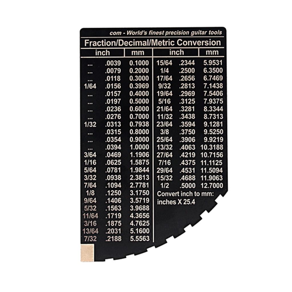 Precision Guitar String Action Gauge Fret Rocker Ruler Luthier Tools ...