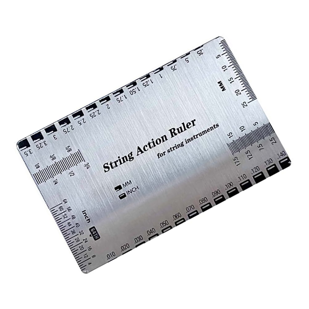 Precision Guitar String Action Gauge Steel Ruler for Accurate String ... Precision Guitar String Action Gauge Steel Ruler for Accurate String ...