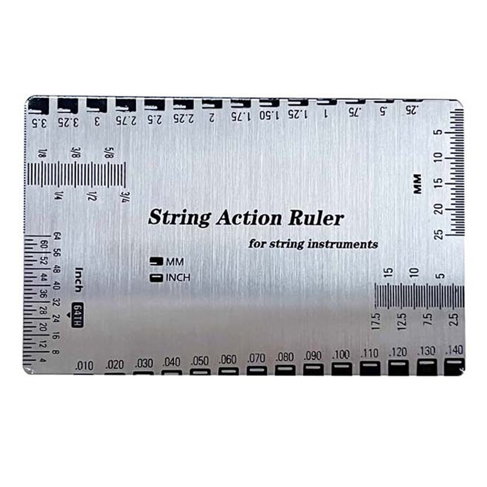 Precision Guitar String Action Gauge Steel Ruler for Accurate String ... Precision Guitar String Action Gauge Steel Ruler for Accurate String ...