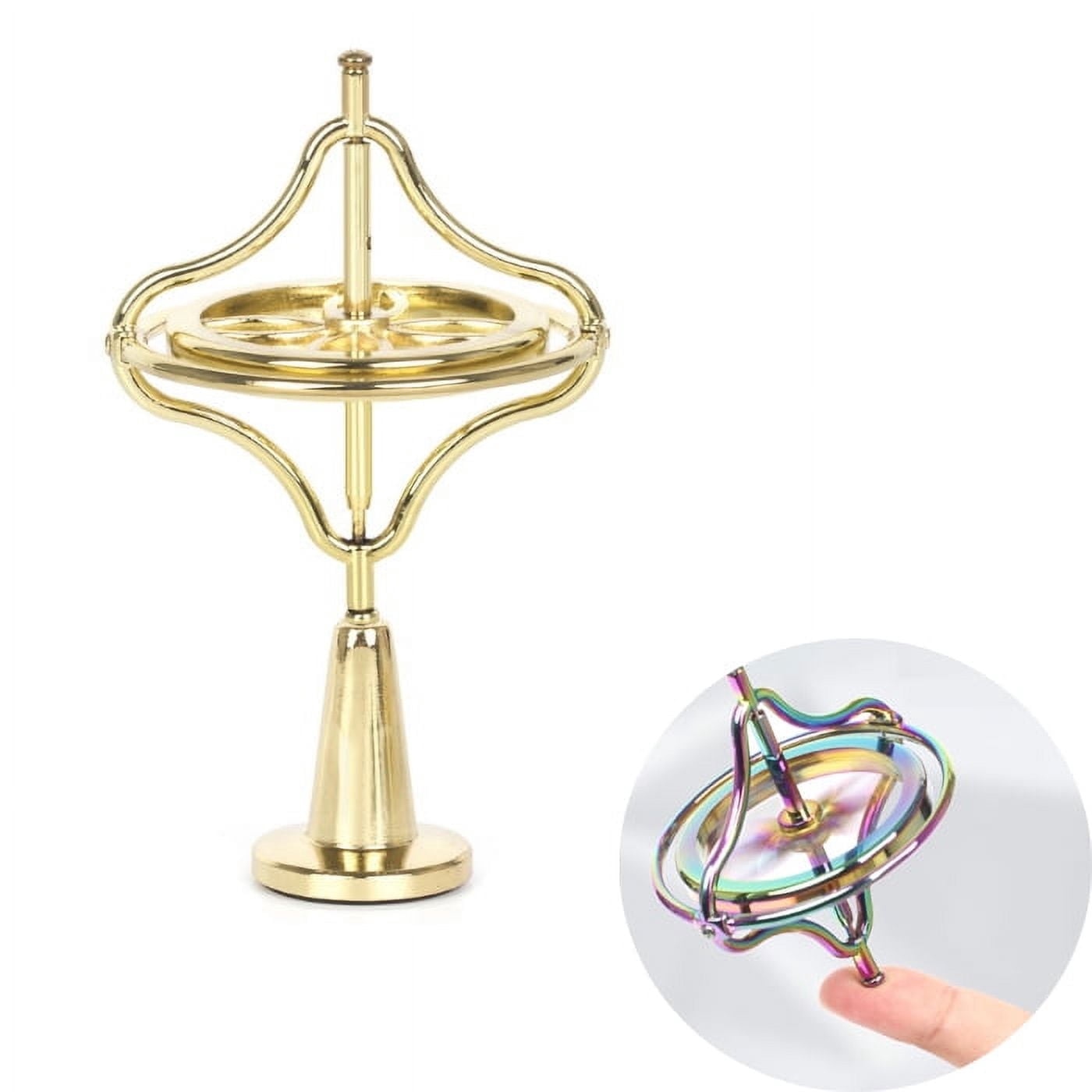 Precision Gyroscope Metal Anti-Gravity Spinning Top Balance Toy ...