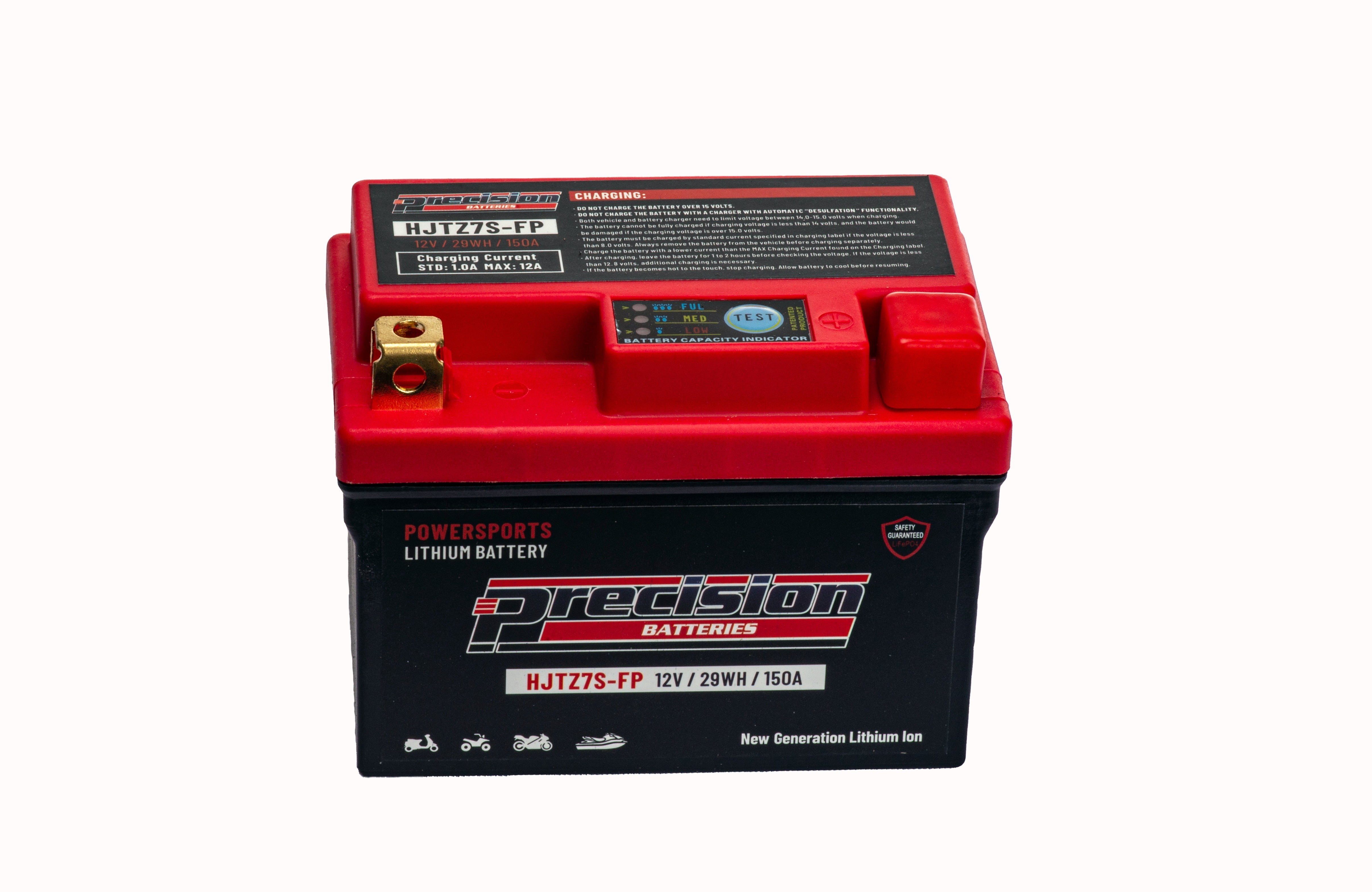 Precision HJTZ7S-FP Li-Ion Battery Replaces Honda 50CC NPS50,S,Ruckus ...