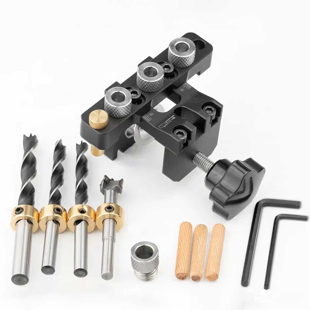 Precision Hole Drilling Guide Doweling Jig 3 In 1 Punch Locator Cam ...