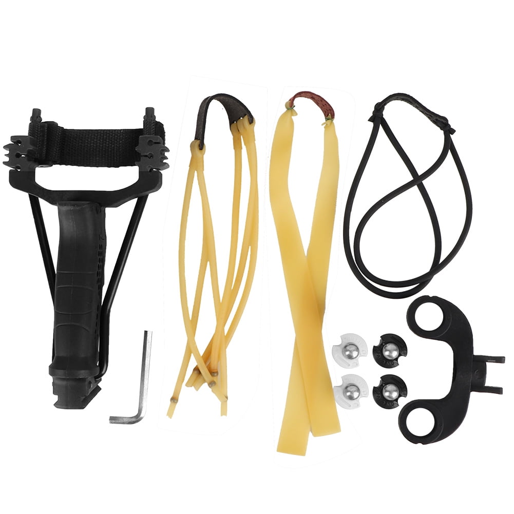 Precision Hunting Slingshot with Flat Rubber Bands Outdoorsman's Sling ...