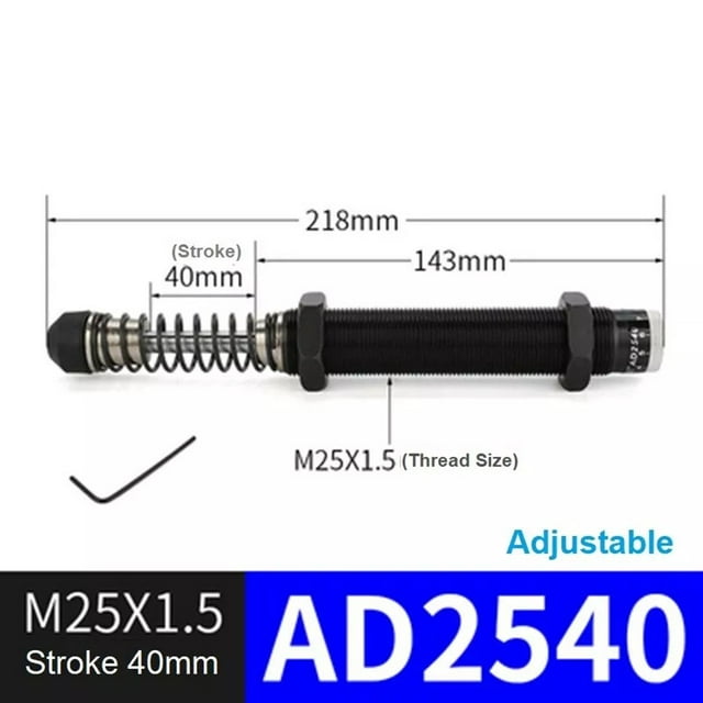 Precision Hydraulic Shock Absorber AC0806-AD3650 Adjustable Buffer ...