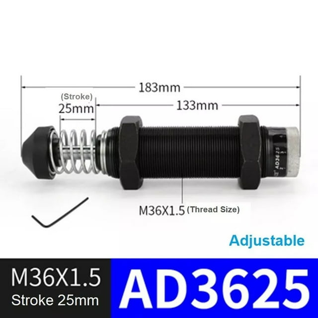 Precision Hydraulic Shock Absorber AC0806-AD3650 Adjustable Buffer ...