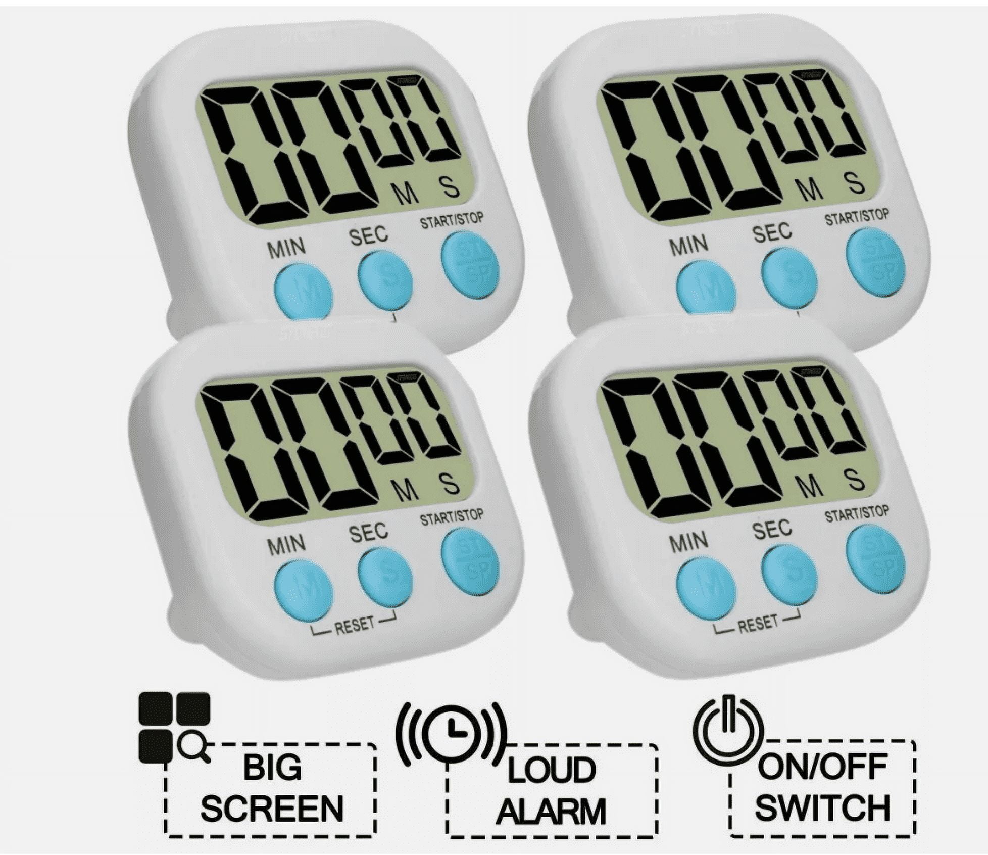 Precision In Your Hands, Loud Alarm Timer for Reliable Alerts, Countdown Timer Countup Timer for ...
