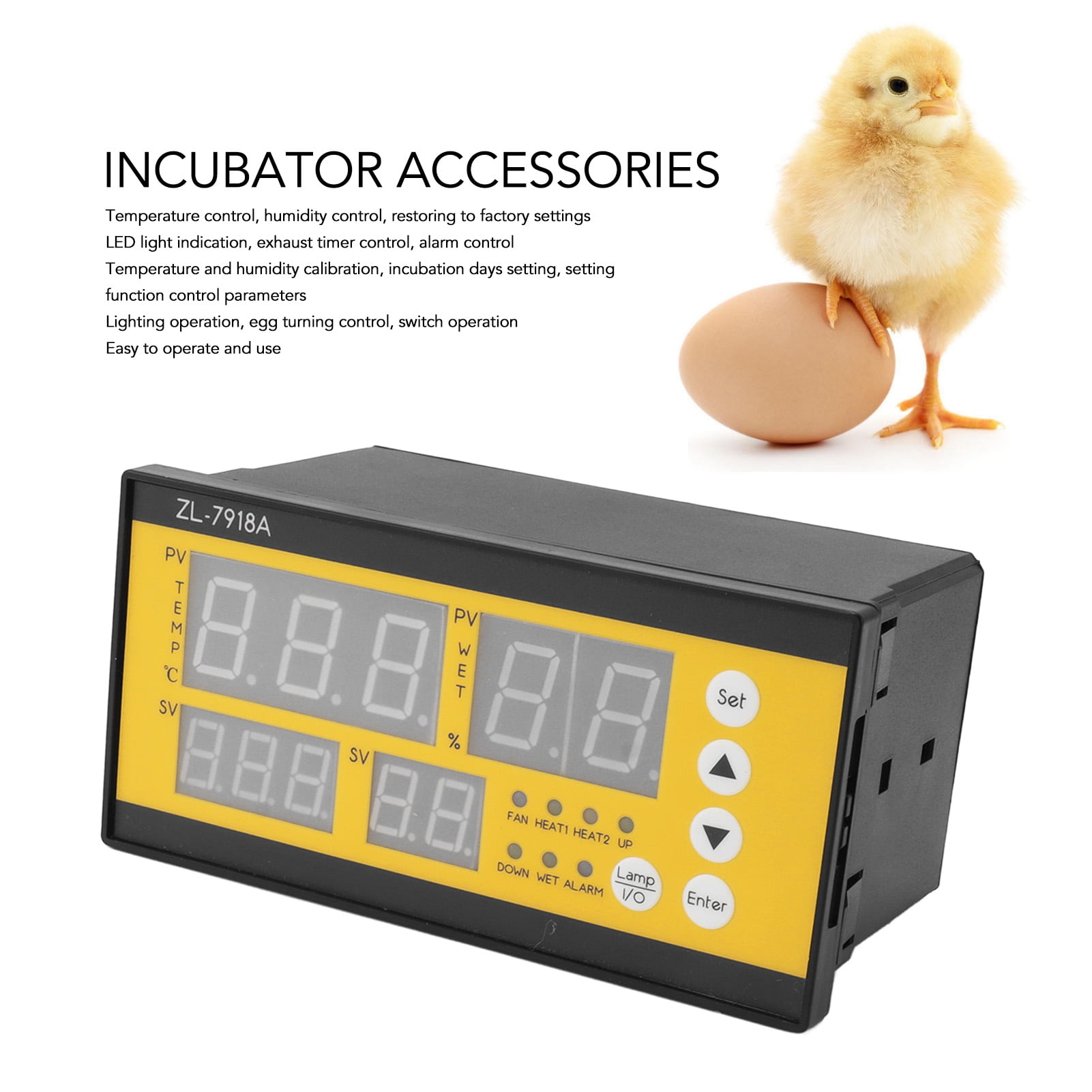 Precision Incubator Controller: Temperature, Humidity, Light Timer ...