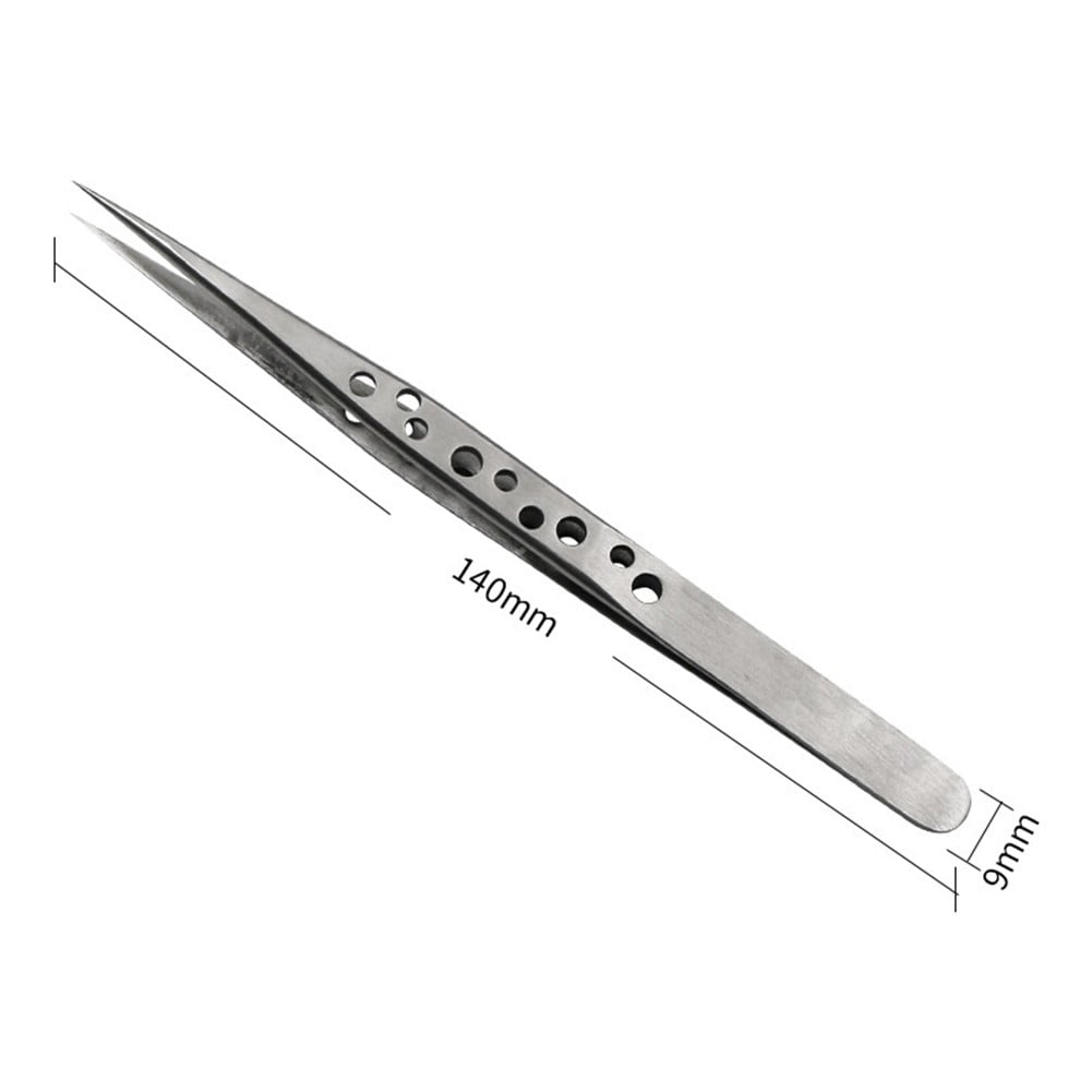 Precision-Industrial Tweezers Stainless Steel Forceps Anti-Static ...