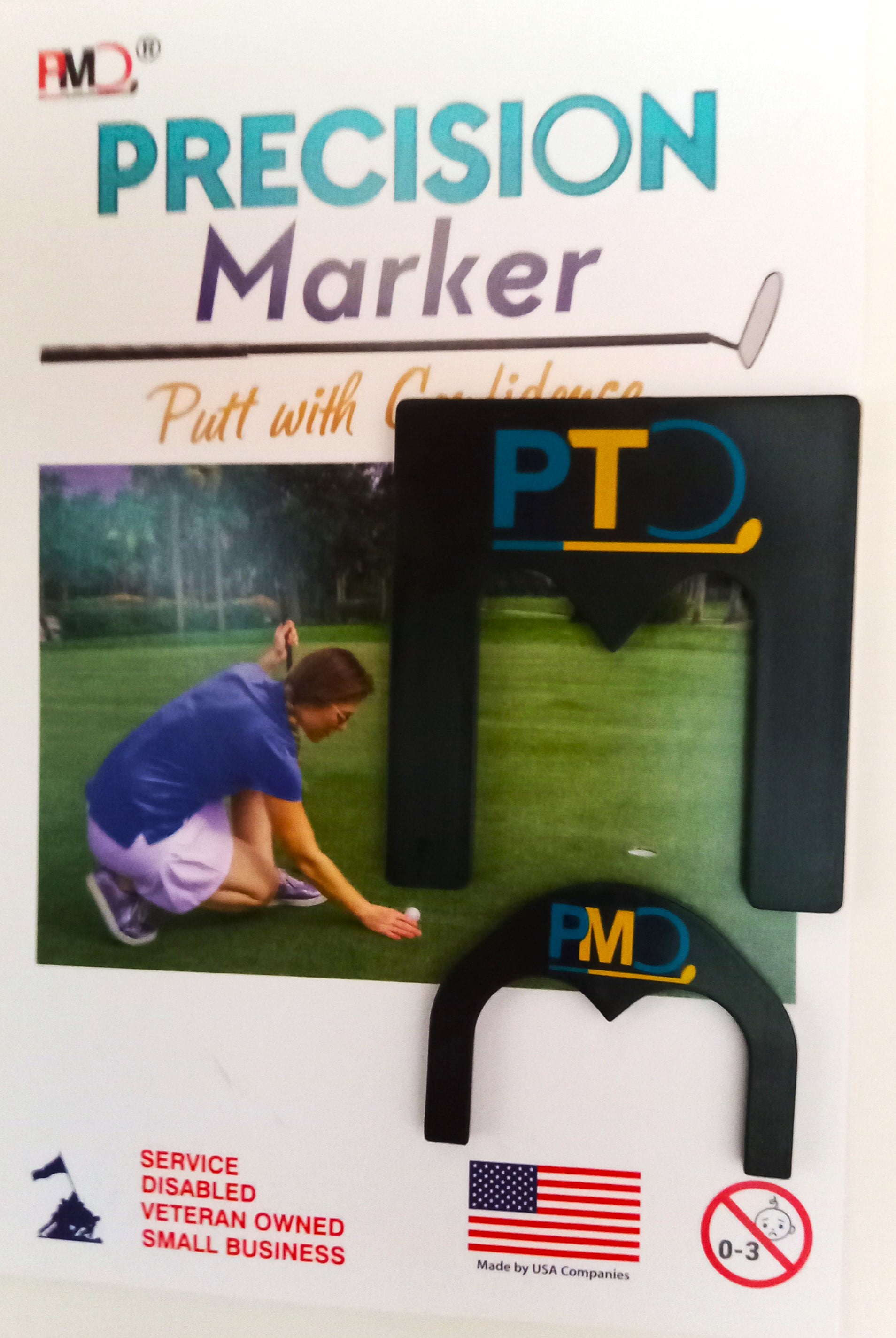 Precision Marker and Putting Trainer Combo, ABS Polymer, Black ...