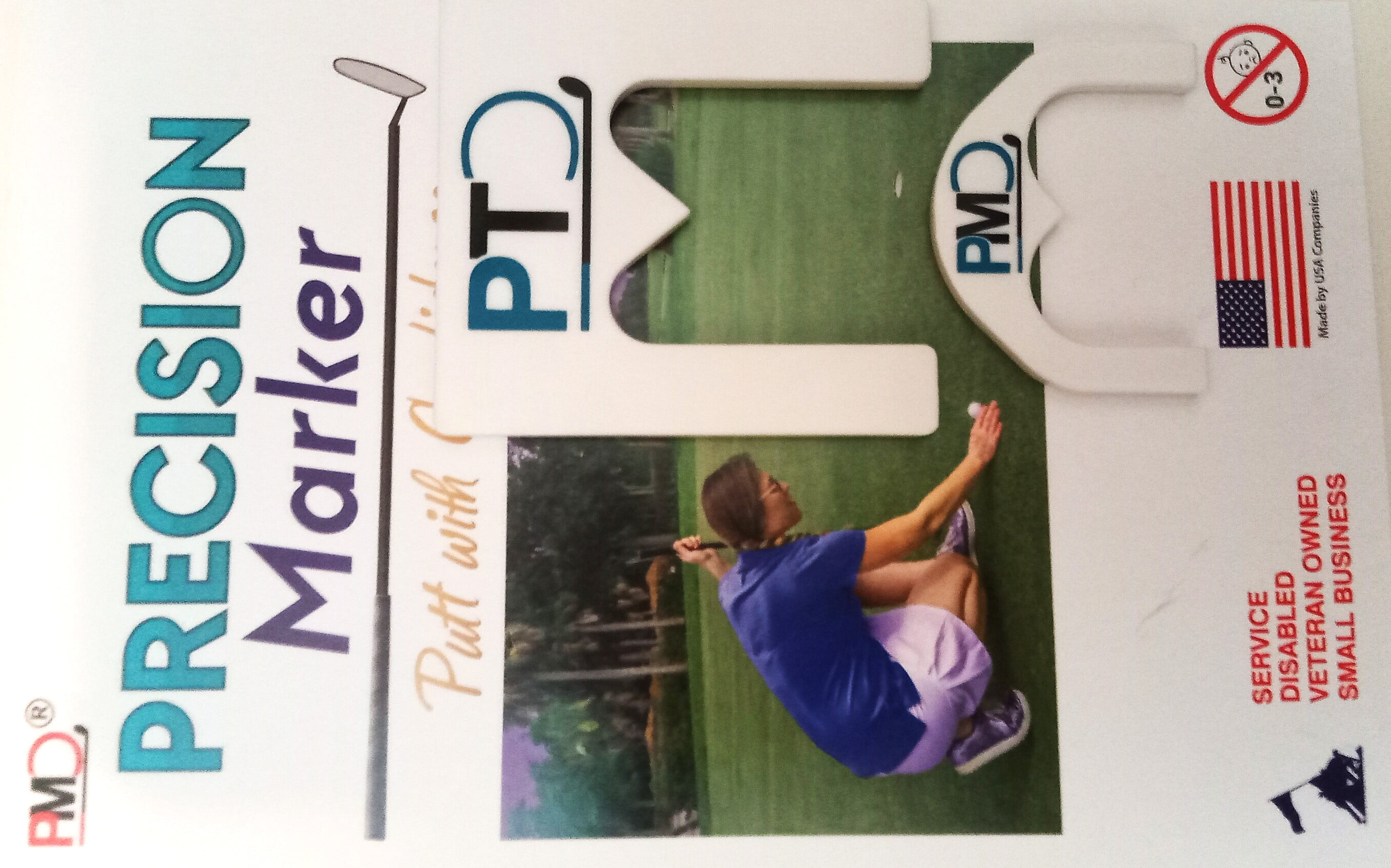 Precision Marker and Putting Trainer Combo, ABS Polymer, White ...