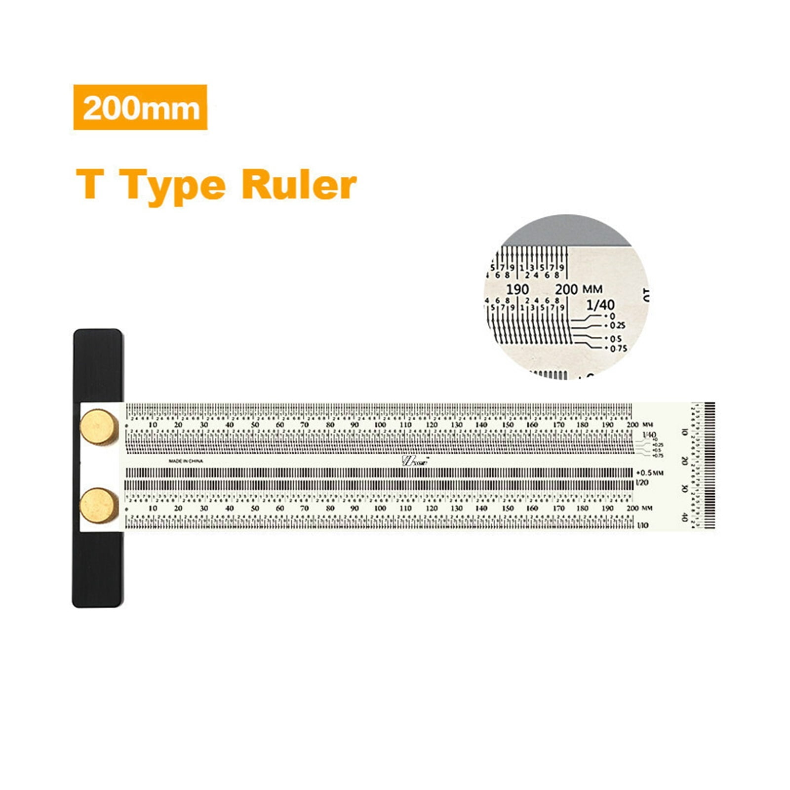 Precision Marking T-Rule Stainless Steel T Type Hole Ruler for ...