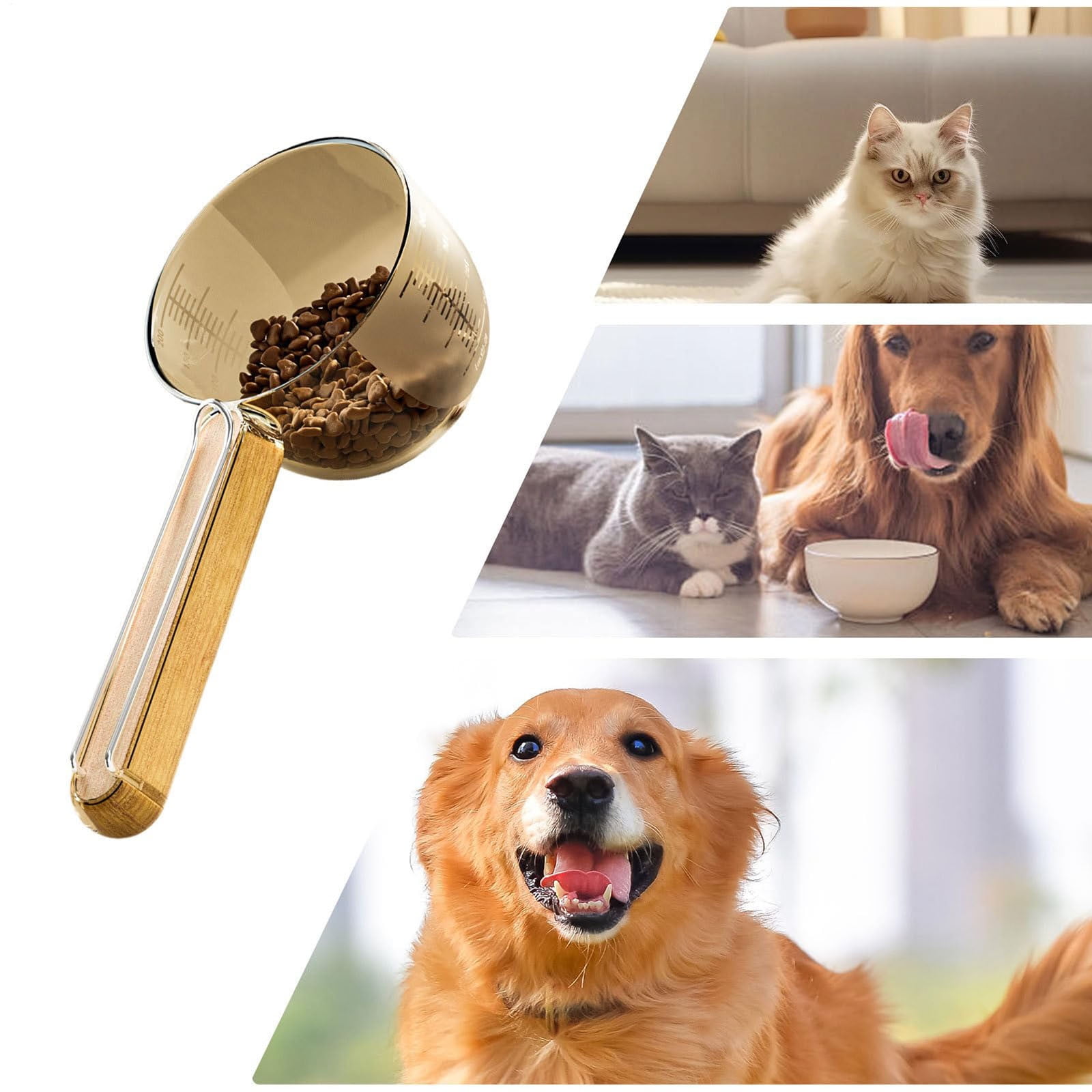 Precision Measuring Cup for Pet Food Animal Food Measuring Spoon Scales ...